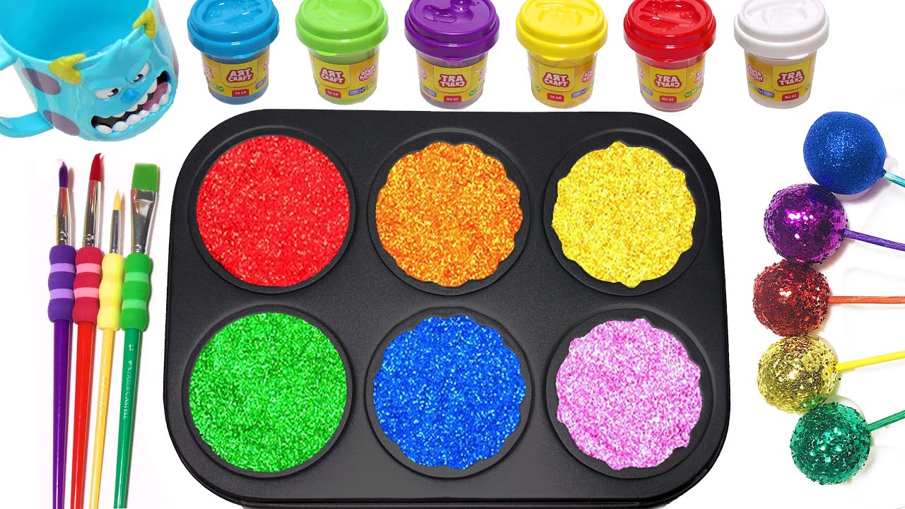 Satisfying Video l How to make Lollipop INTO Rainbow Mixer Pool with 6 ...