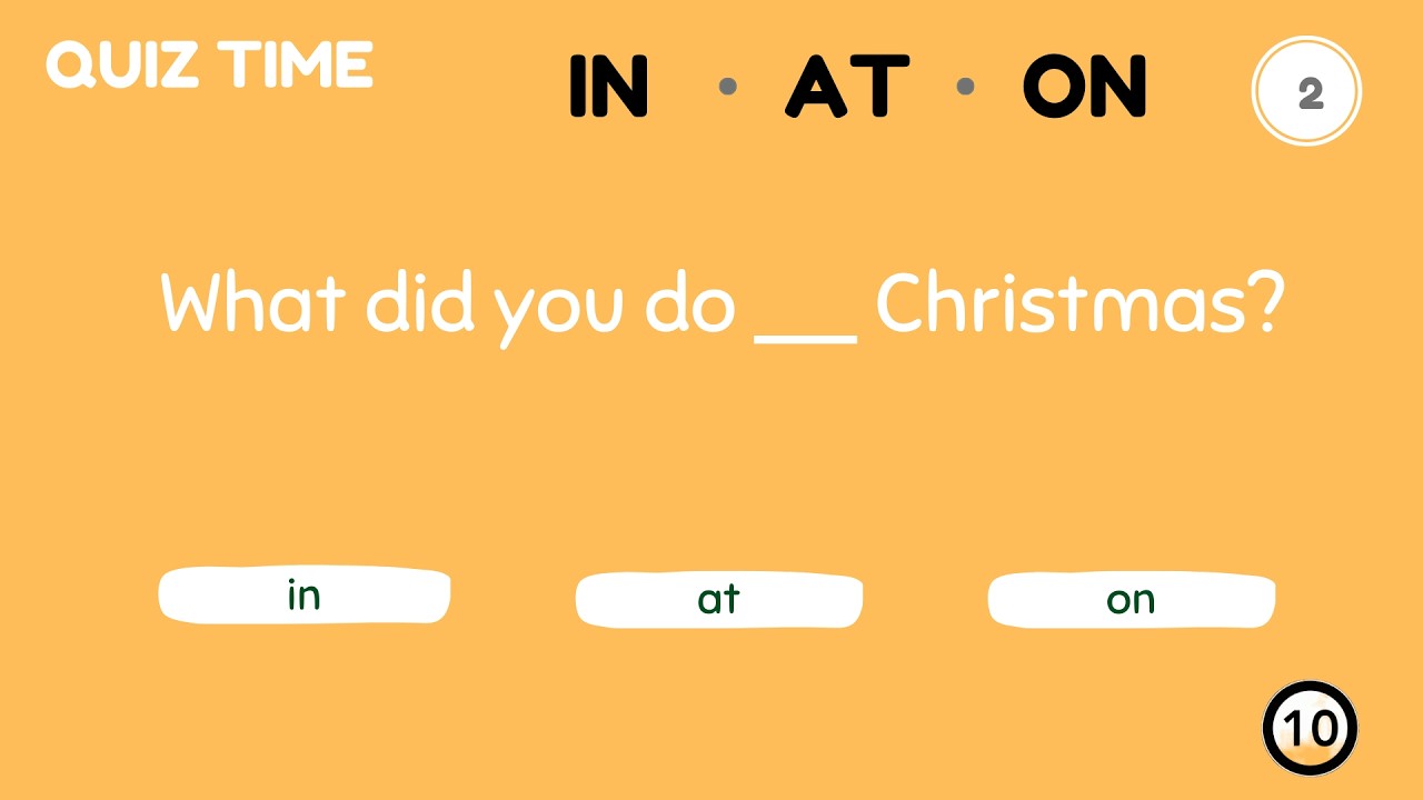 PREPOSITIONS TEST! IN? AT? ON?? 10 questions to test your English ...