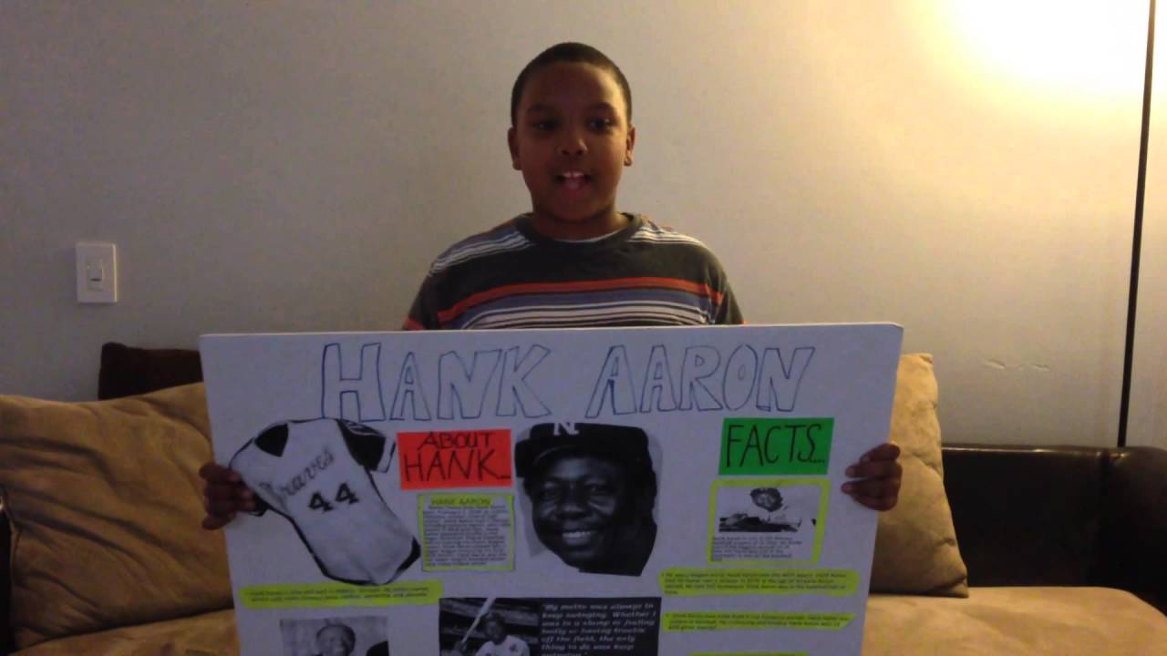 Hank Aaron school project - YouTube