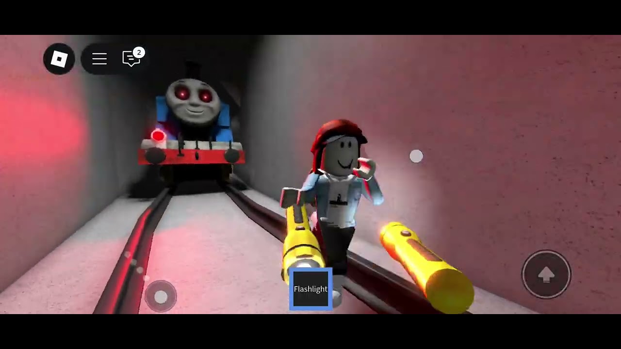 Choo-choo train Thomas chaising me in the tunnel SCP 2.8 #roblox #scp ...