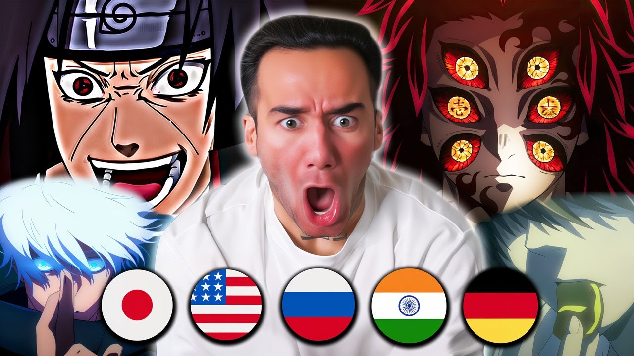 The Best Anime Moments In Different Languages - YouTube