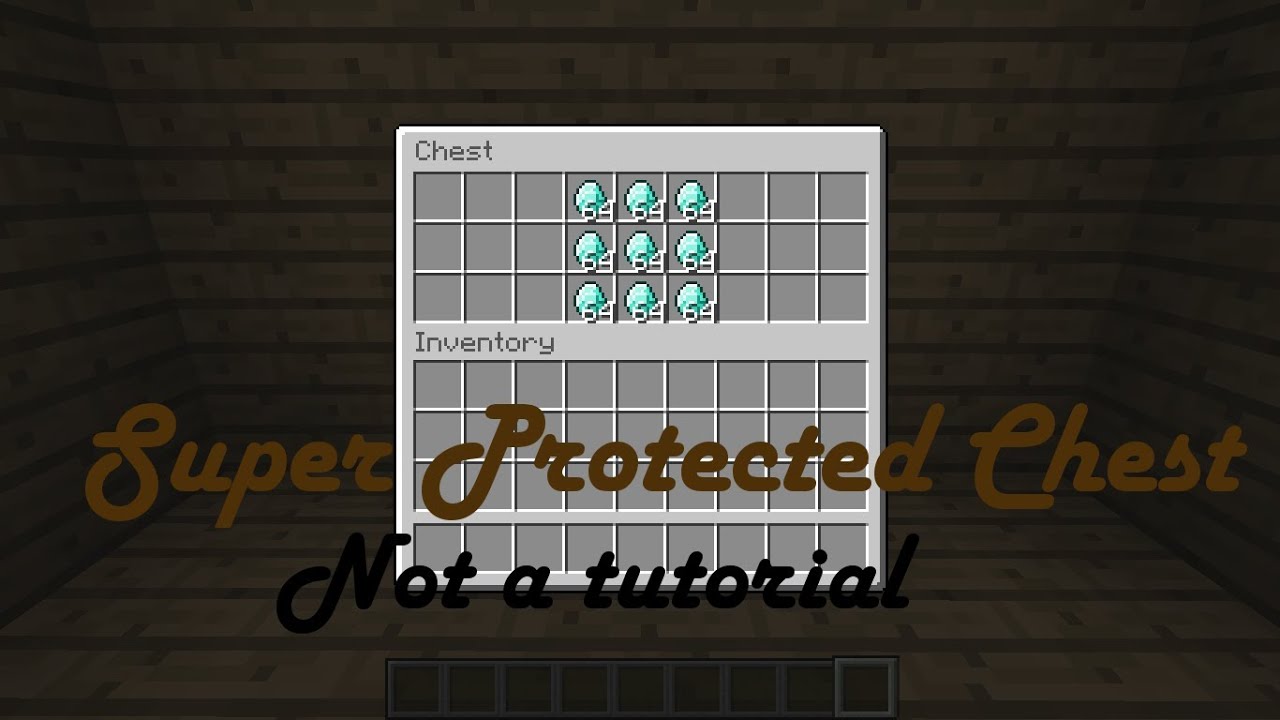 Minecraft: Super Protected Safe/Chest - YouTube