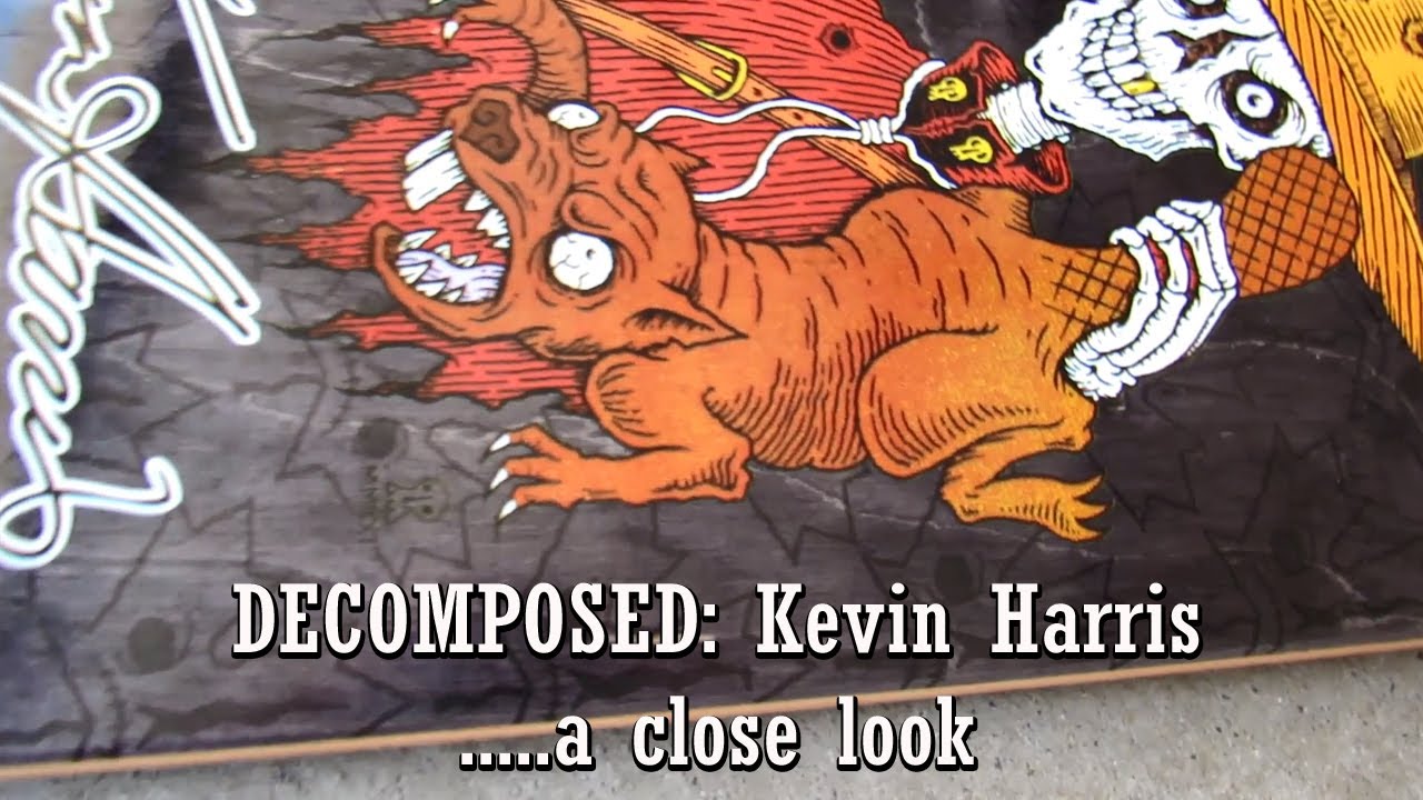 A closer look at the DECOMPOSED Kevin Harris skateboard - YouTube