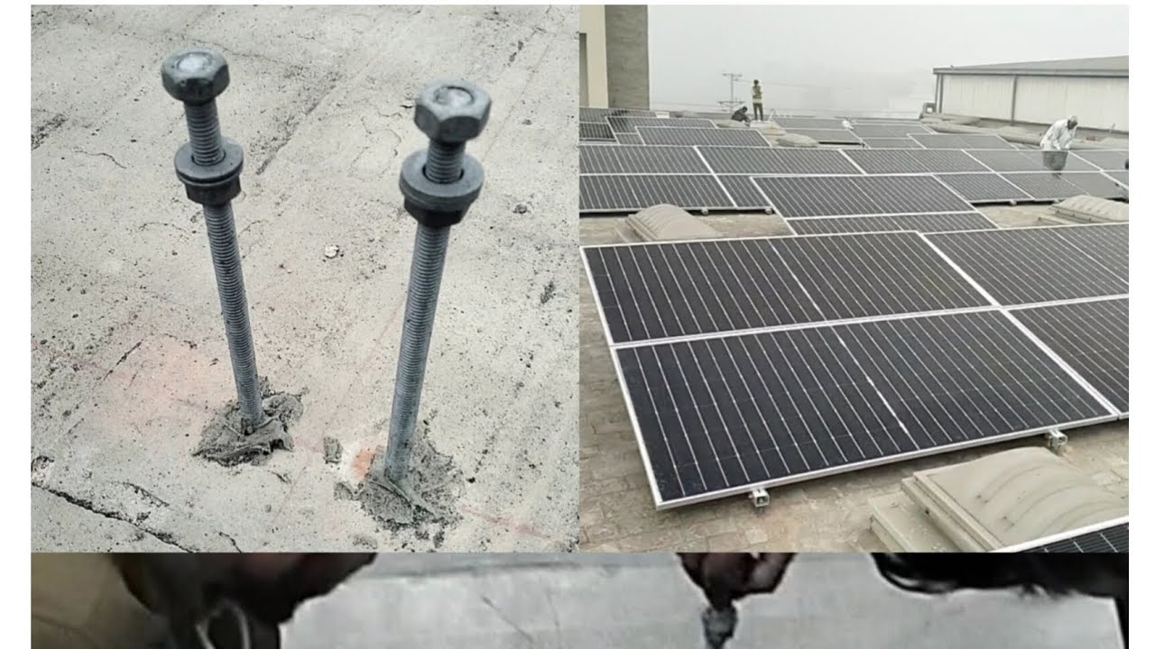 Best method for solar panels|anchoring for solar panels - YouTube