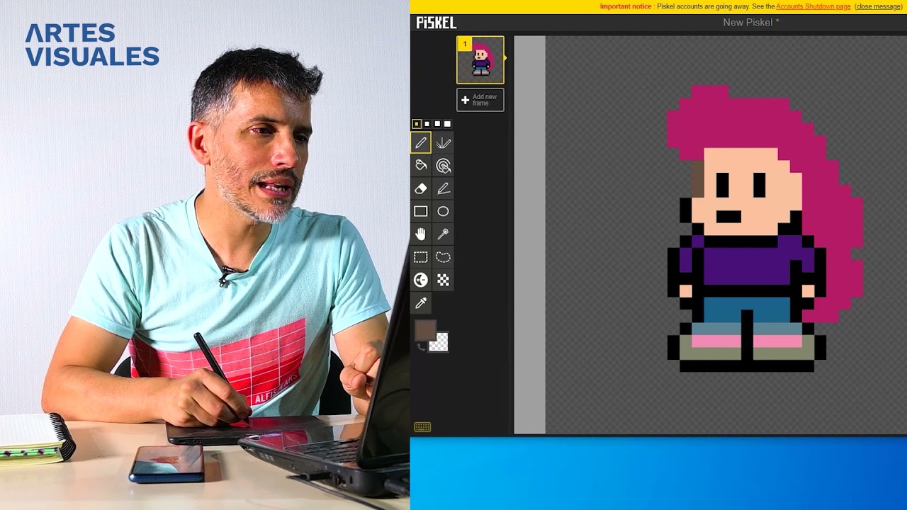 Tutorial: Mi primer pixel art | Semana de Artes Visuales - YouTube
