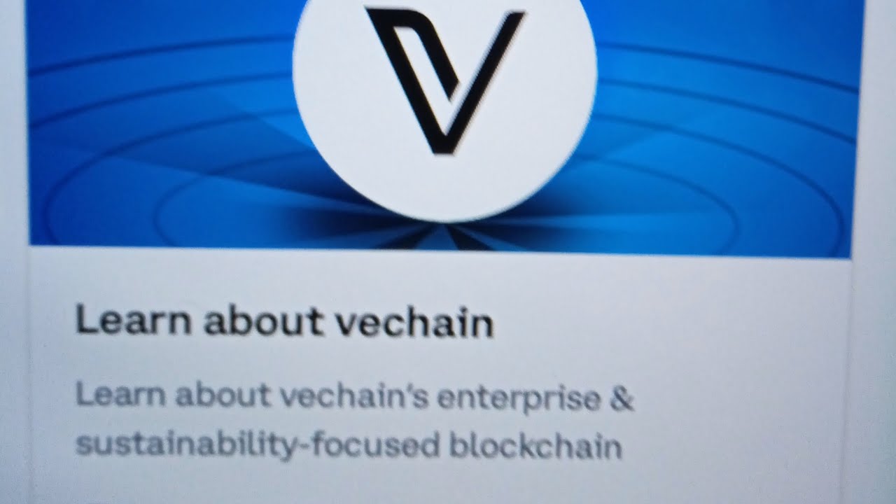 Coinbase Earn - Win 12$ VeChain Rewards - YouTube