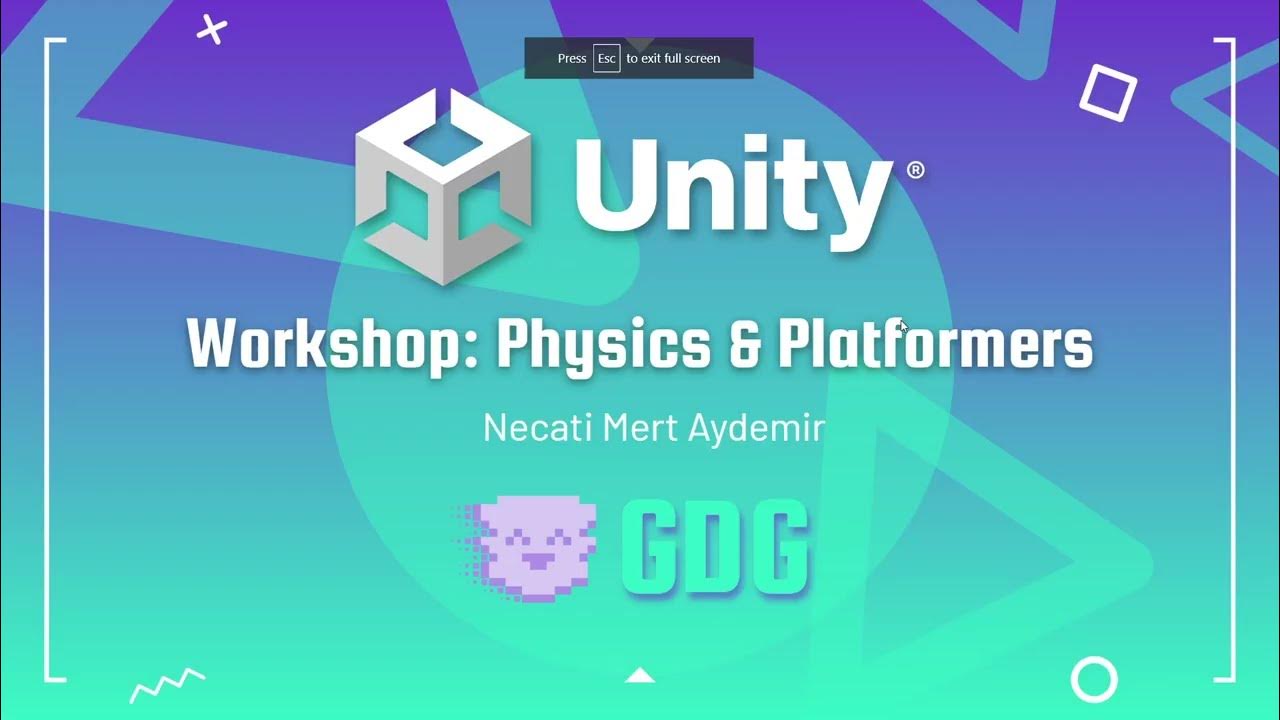 Unity Workshop: Physics and Platformers - Game Dev Group 02/13/24 - YouTube