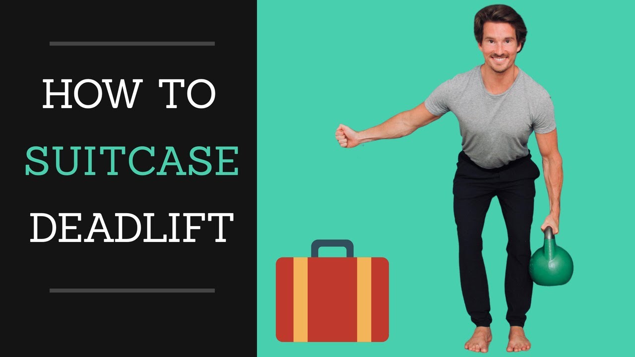 How To Suitcase Deadlift ( kettlebell suitcase deadlift) - YouTube