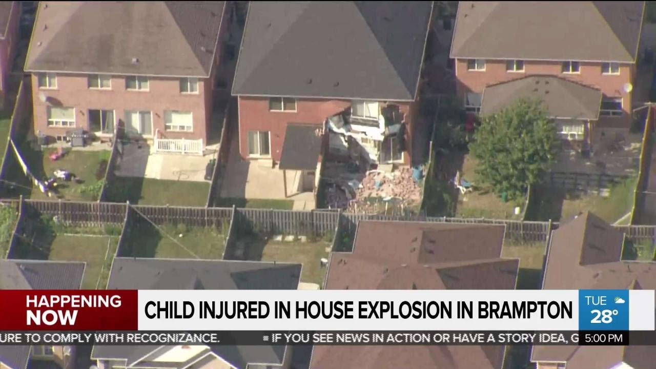Child injured in explosion at Brampton home - YouTube