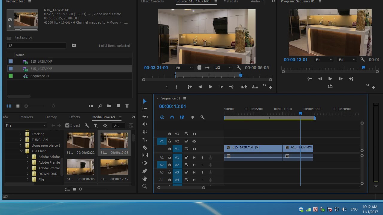 VEJ tutorial cc2017 Ingest Editing - YouTube