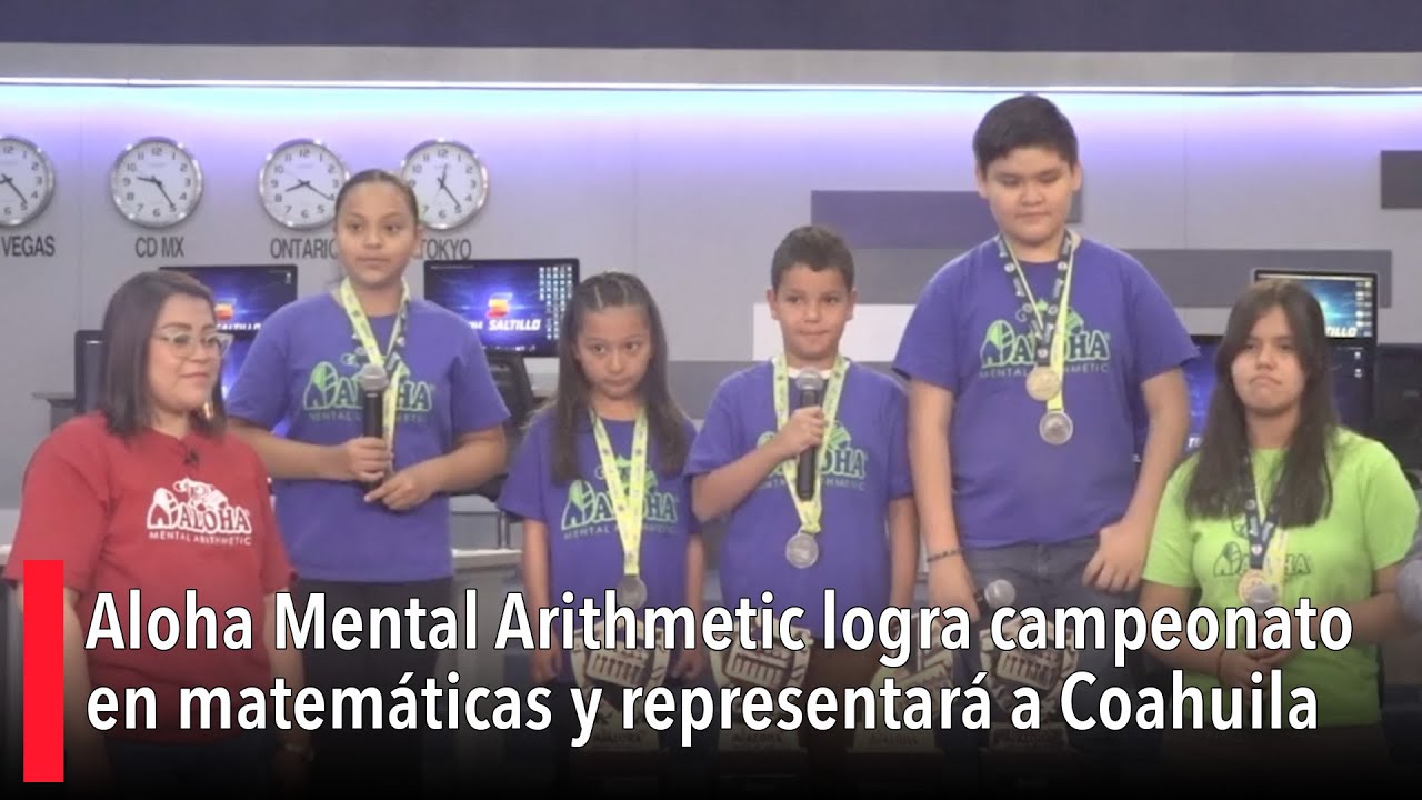 Aloha Mental Arithmetic logra campeonato en matemáticas y representará ...