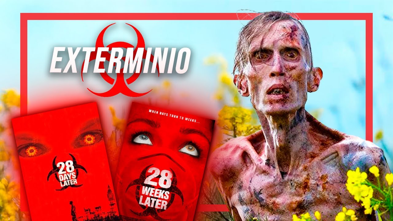 EXTERMINIO 1 y 2 (28 Días) los zombis mas VIOLENTOS del cine - YouTube