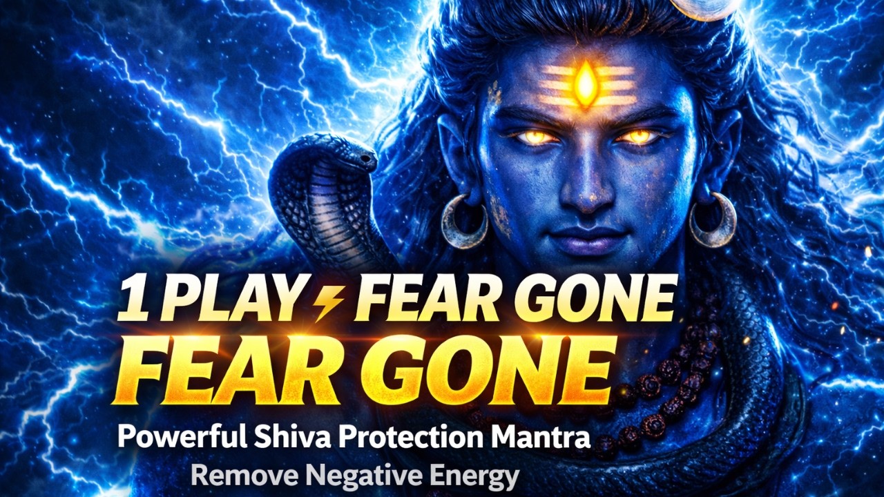 1 LISTEN = ALL NEGATIVITY GONE ⚡ Om Namah Shivaya (3H) | Remove Fear ...