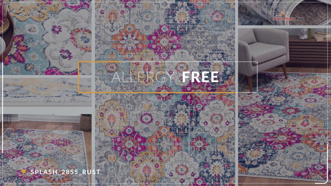 Splash Collection by Sunshine Rug - Area Rug Wholesalers - YouTube