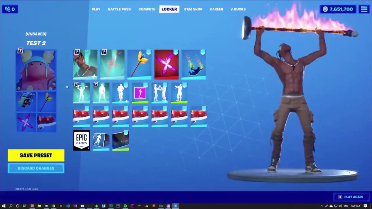 Fortnite *NEW* Travis Scott Skin, Headbanger emote, Rage emote - YouTube