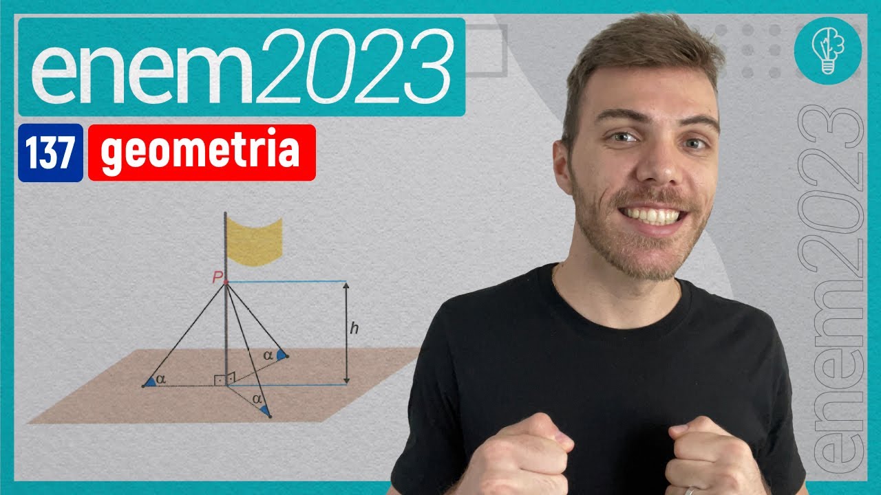 ENEM 2023- O mastro de uma bandeira foi instalado perpendicularmente ao ...