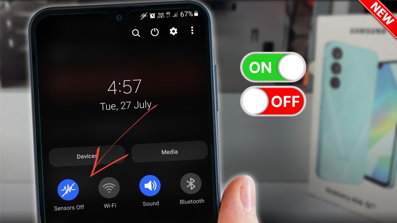 How To Turn On/OFF All Sensors On Samsung Galaxy A16 - YouTube