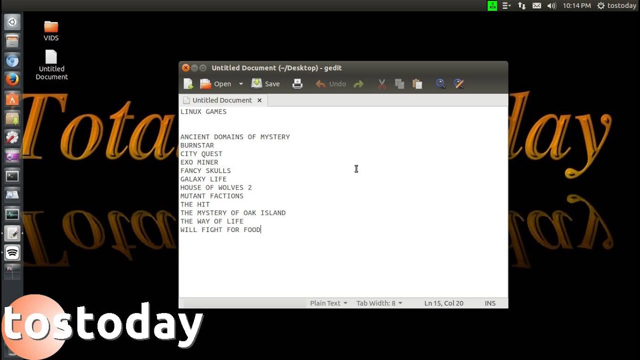 Linux Games Update List June 2014 - YouTube