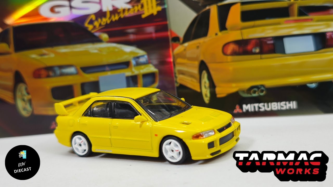 Mitsubishi Lancer GSR Evolution III Yellow by Tarmac Works Global64 ...