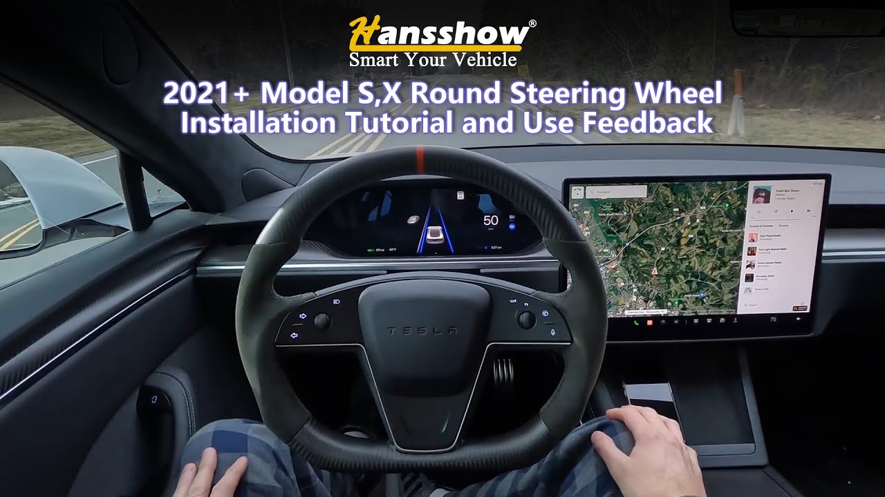 2021+ Model S,X Round Steering Wheel Installation Tutorial and Use ...