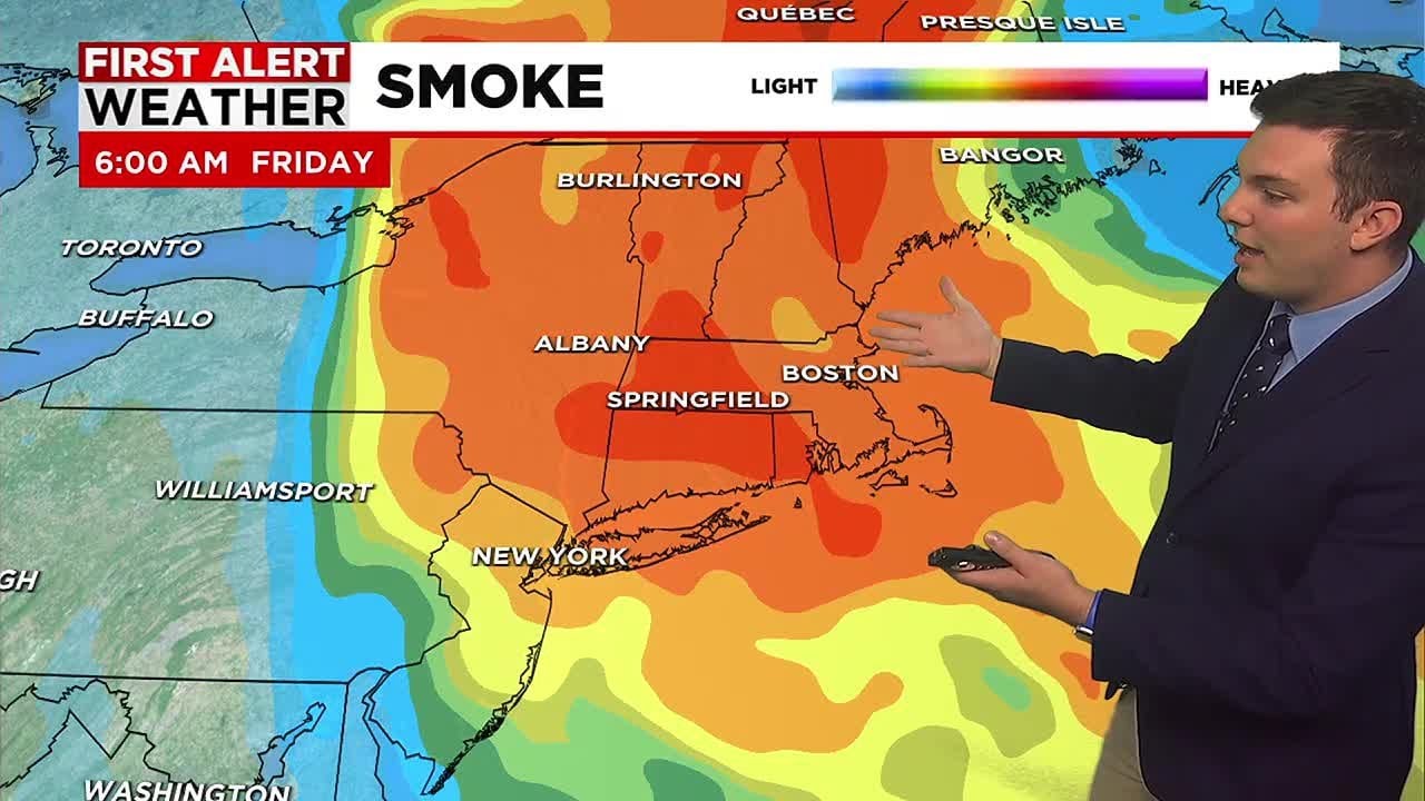 Reduced Air Quality Due to Wildfire Smoke Friday - YouTube