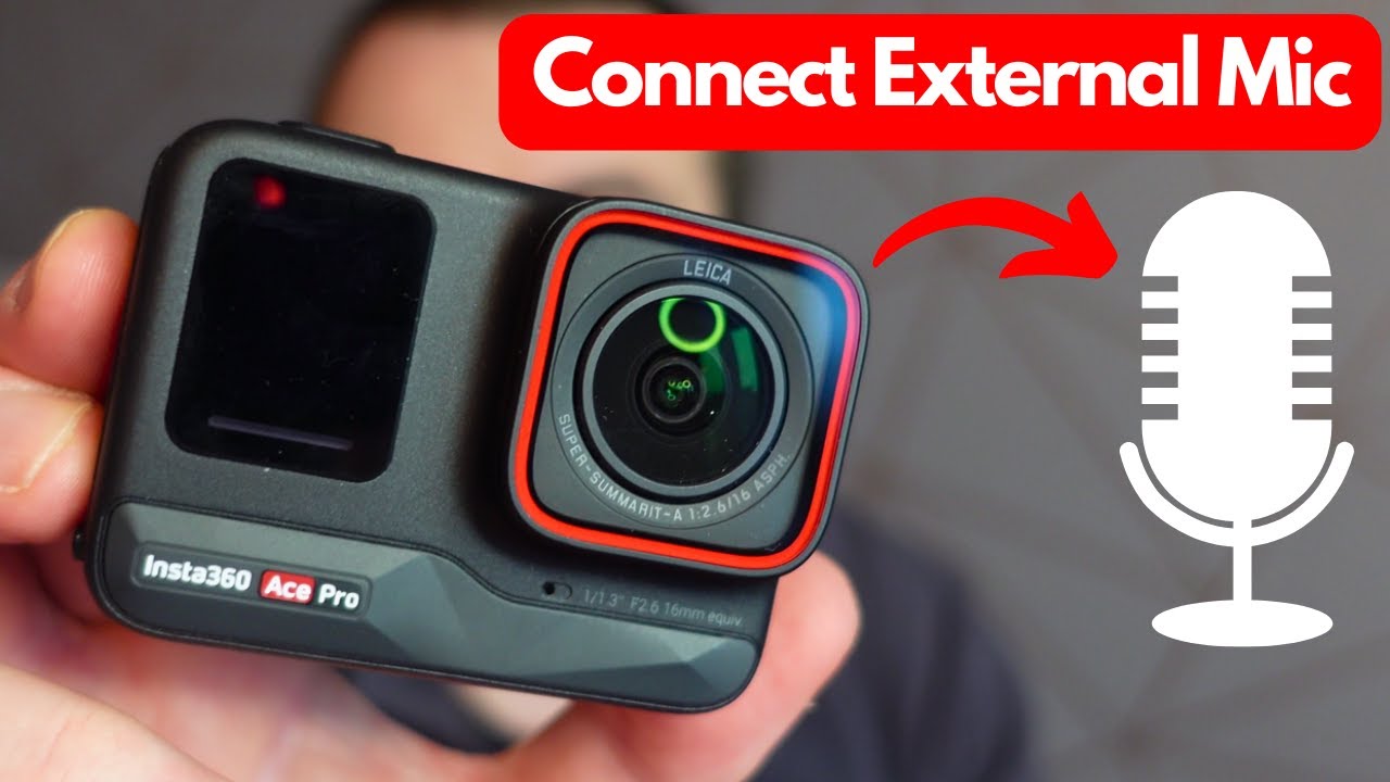 How to CONNECT any MICROPHONE to Insta360 ACE | ACE PRO - YouTube