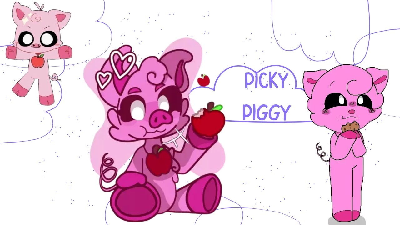 Picky Piggy art FROZEN apple I HOW TO MAKE smiling critters I Poppy ...