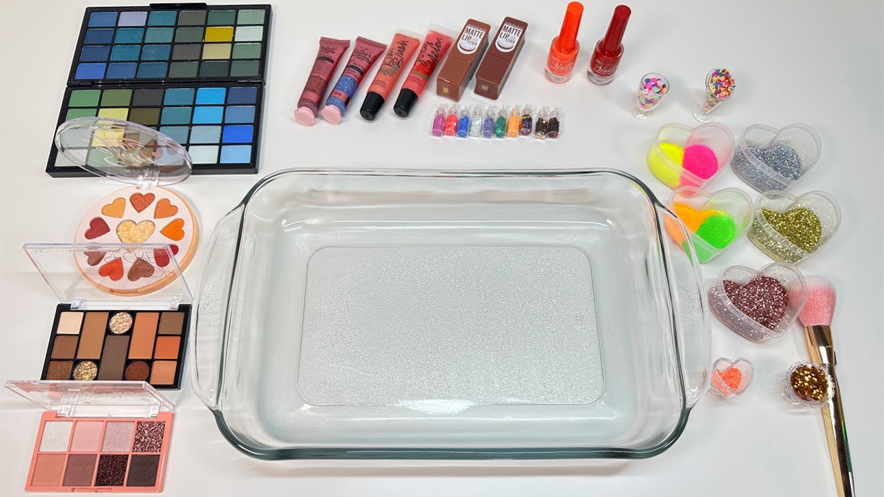 MIXING SLIME AND MAKEUP - ASMR - YouTube