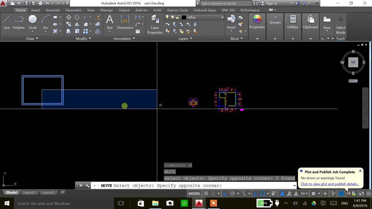 How to print Model in Autocad - YouTube