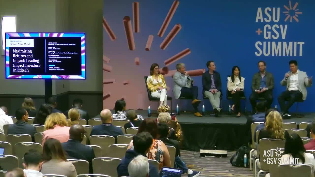 Maximizing Returns and Impact: Leading Impact Investors in Edtech | ASU ...