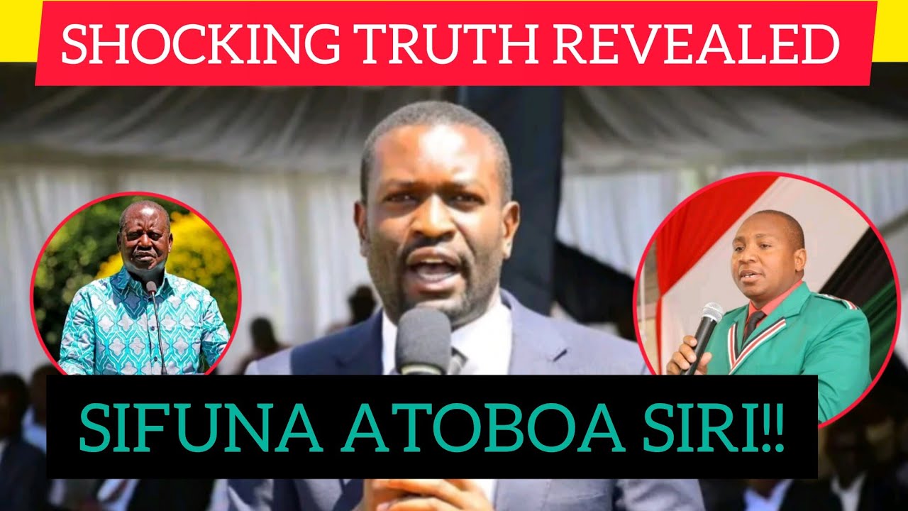 THIS MAN EDWIN SIFUNA! SIFUNA NA DAVID OLE SANKOK WARUSHIANA CHECHE ZA ...