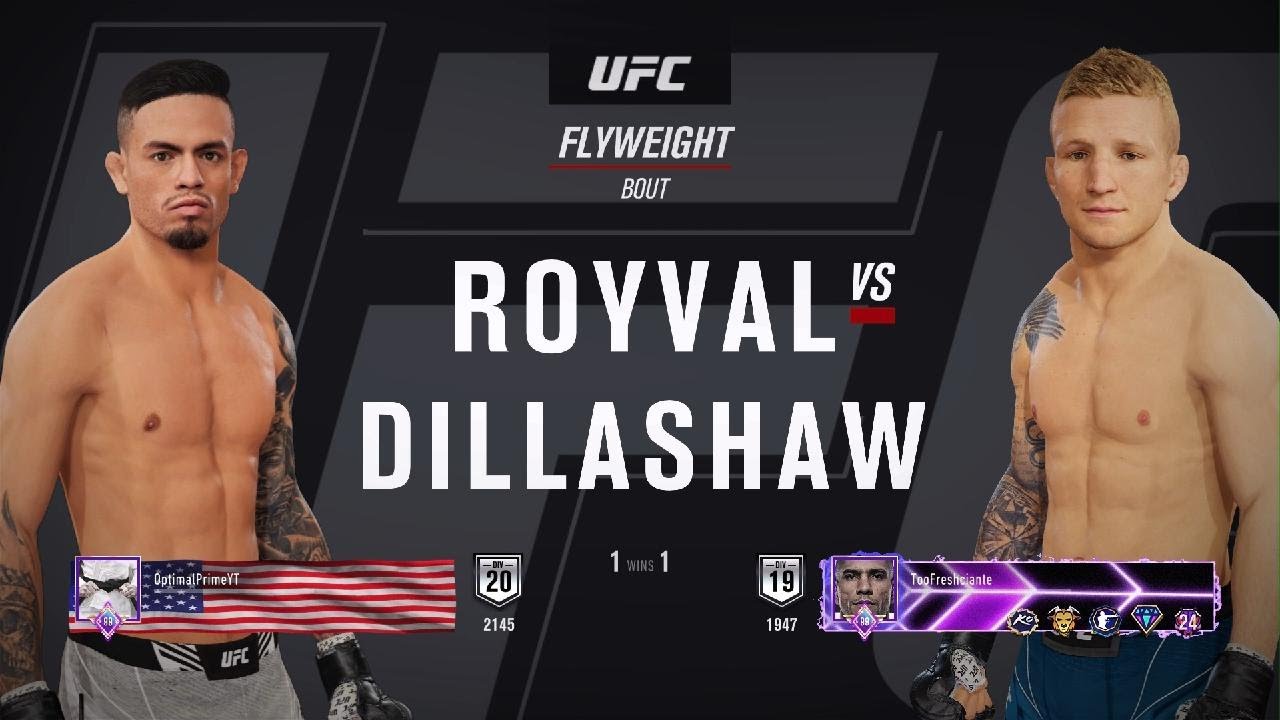 Brandon Royval vs TJ Dillashaw UFC 4 - YouTube