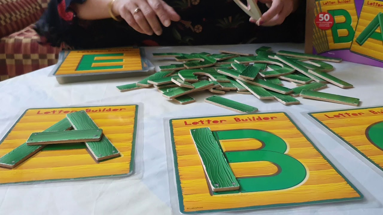 Alphabet Letter Building by Lakeshore by Unnati Library - YouTube