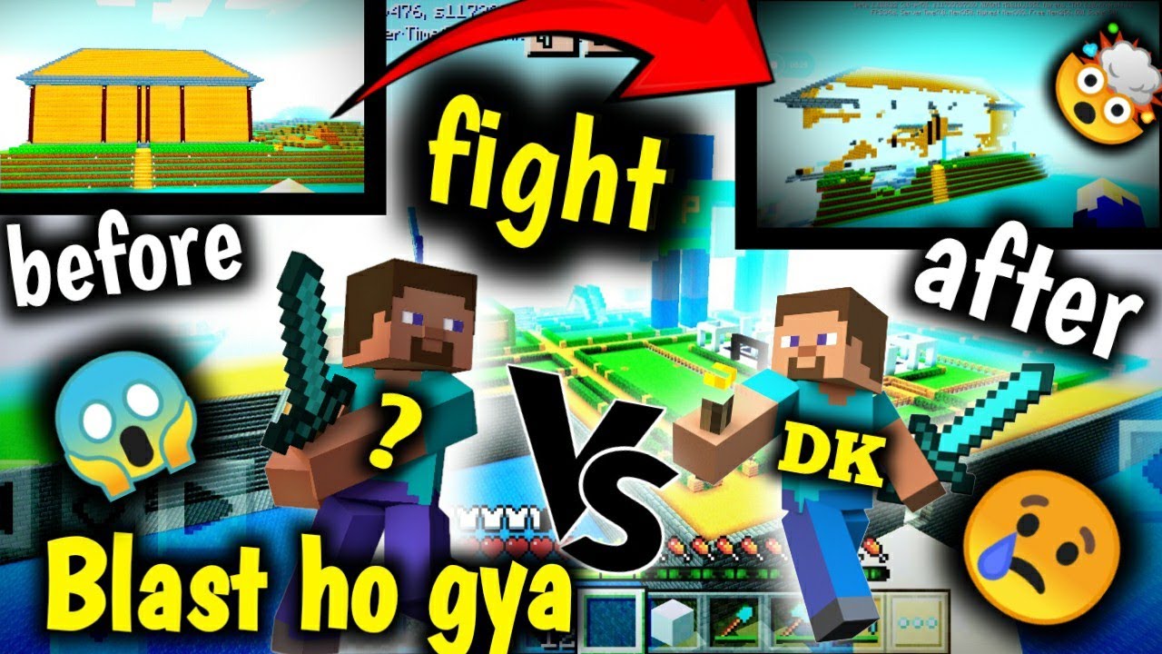 trader hall mein blast 🤯😭Kisi ne blast kar diya 😱😢 survival world!🌍 ab ...