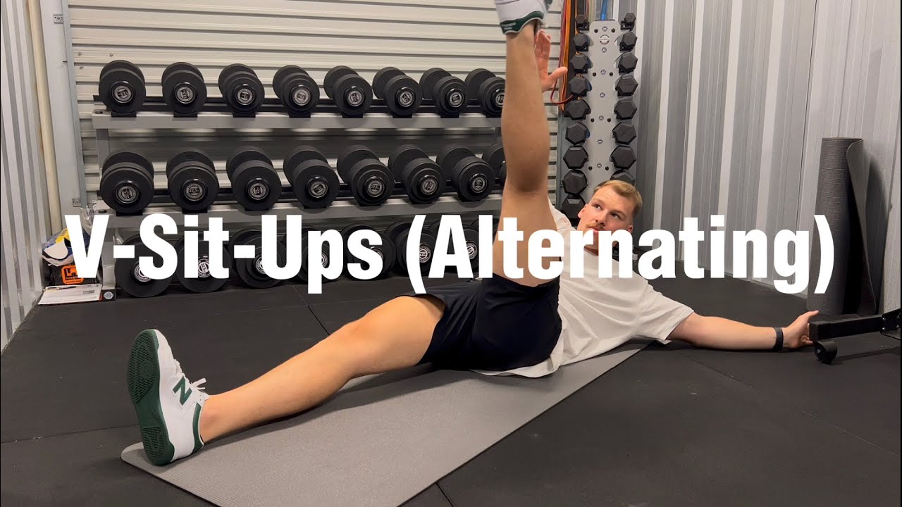 Alternating V-Sit-Ups | Ab Workout | Instructional Video - YouTube