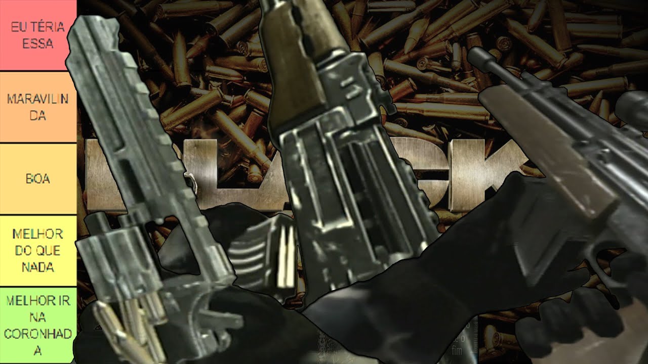 Tier List Das Melhores Armas Do Black De Ps2 Youtube
