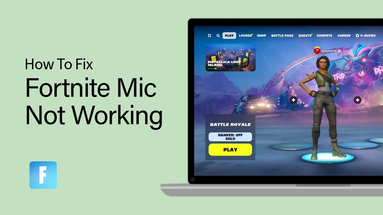 How To Fix Fortnite Mic Not Working - YouTube