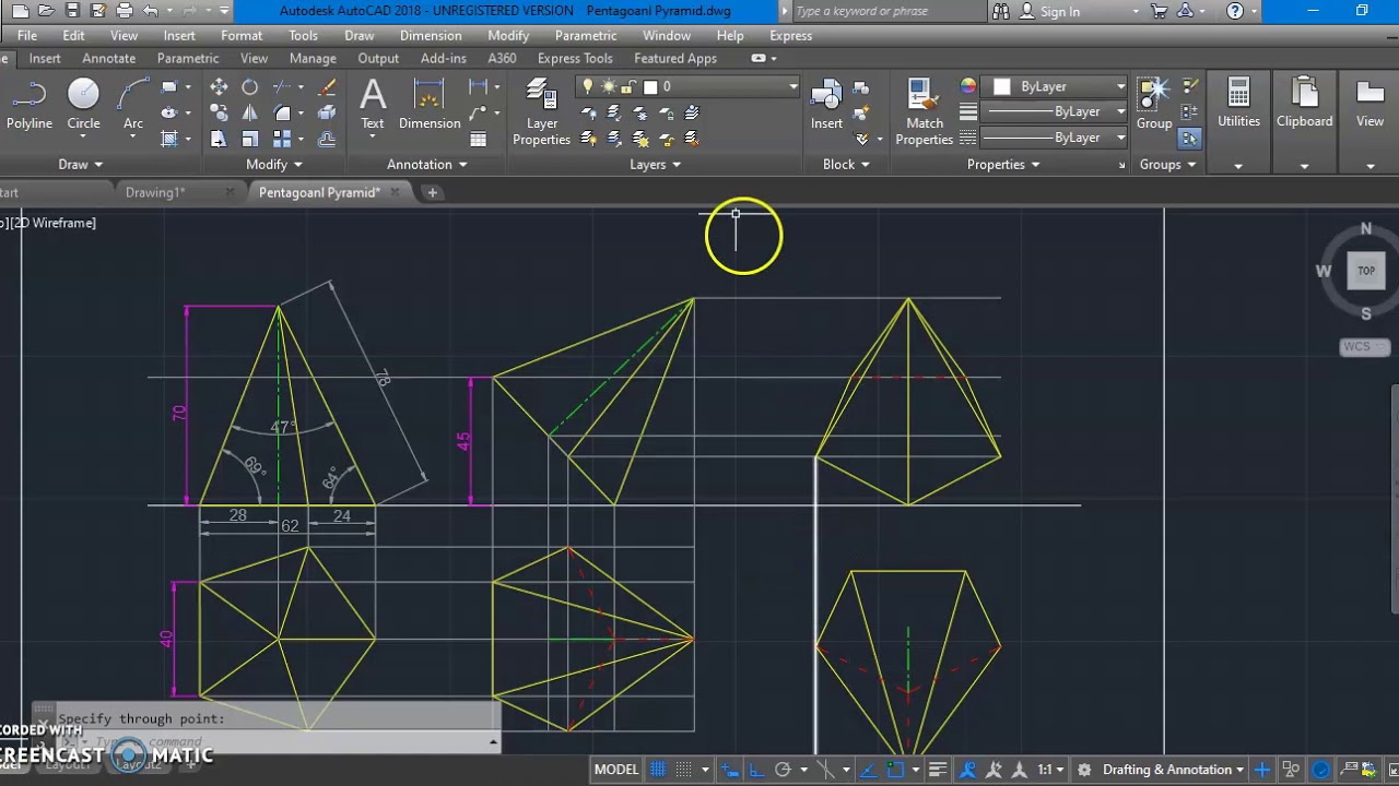 3. Ray and Construction line Commands in Auto CAD - YouTube