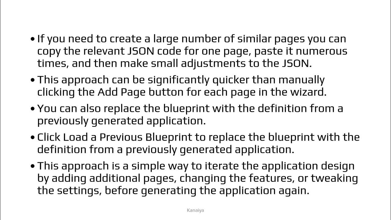 What Is an Application Blueprint in Oracle Apex - YouTube