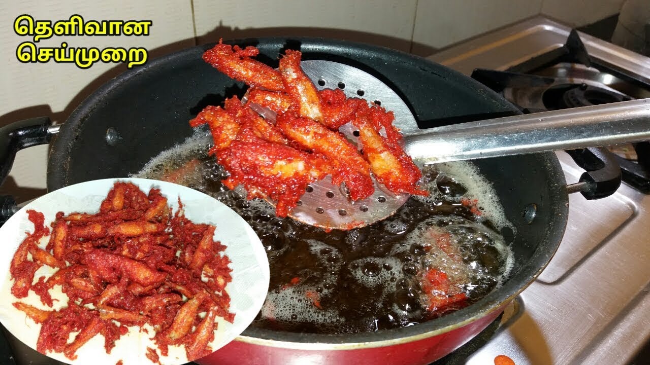 Nethili Fish Fry in Tamil | Nethili fish 65 Restaurant style | Nethili ...