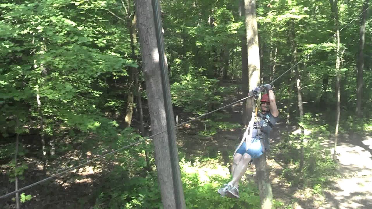 Zip line lake geneva - YouTube