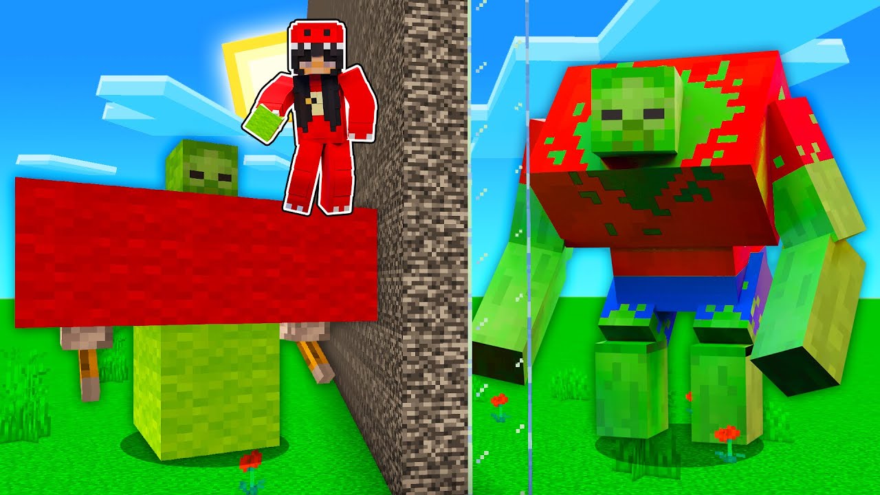 Minecraft MOB BATTLE, But What I BUILD Comes to Life! - YouTube