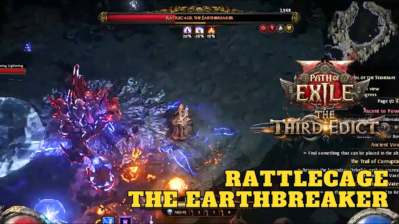 Rattlecage, The Earthbreaker Battle - Path of Exile 2 The Third Edict ...