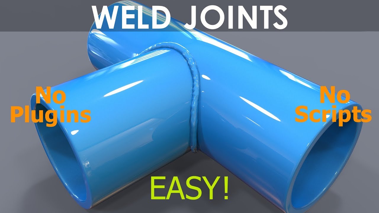 How to make Weld Joints - 3ds max tutorial - YouTube