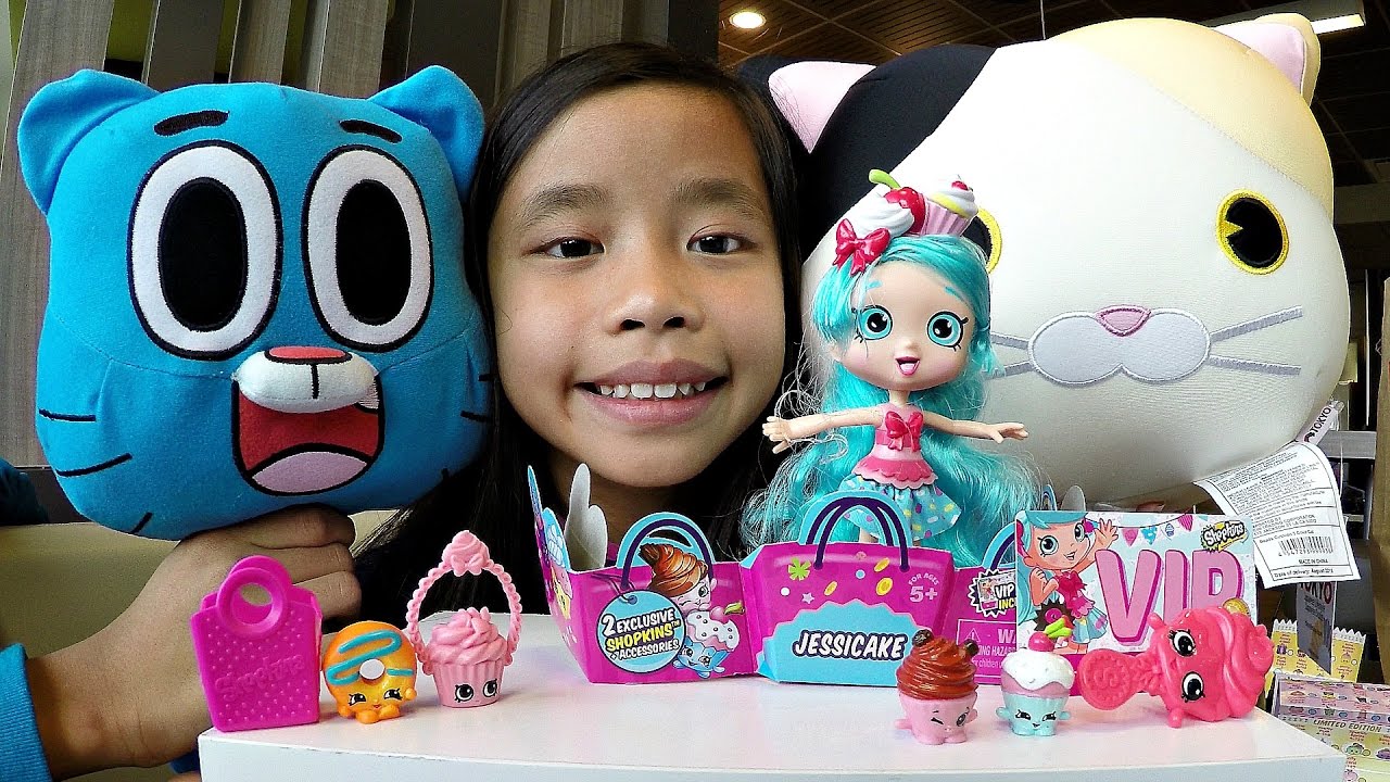 Shopkins Jessicake Shoppies Doll Unboxing & Surprise Toys! - YouTube