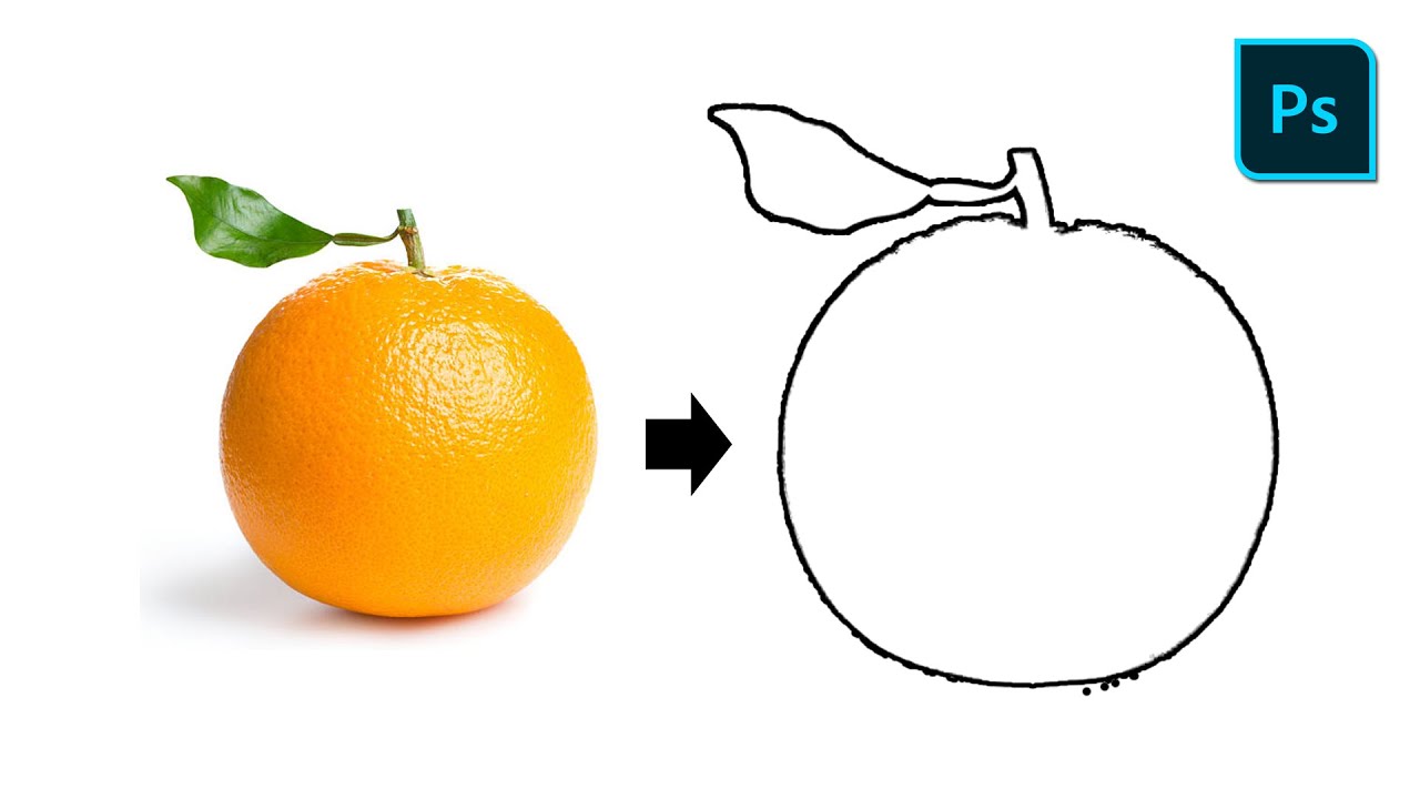 How to convert image to outline photoshop - YouTube