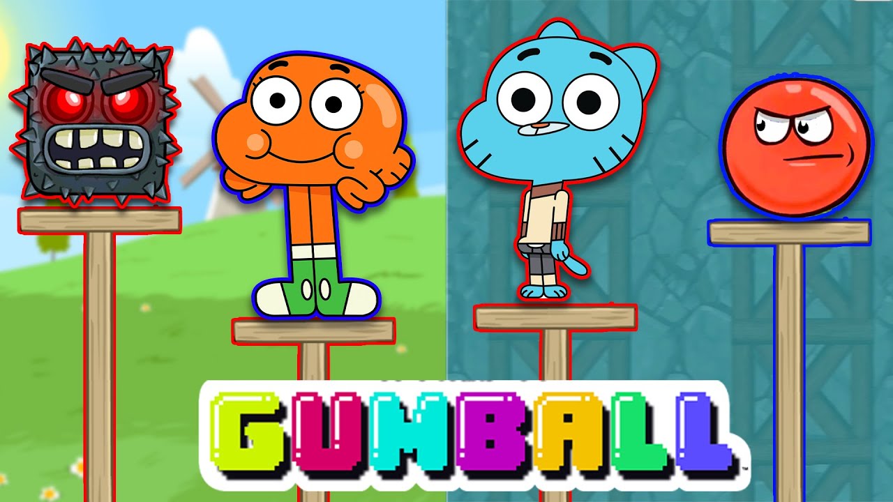 All Levels All Boss Red Ball 4 vs Gumball Friends - YouTube