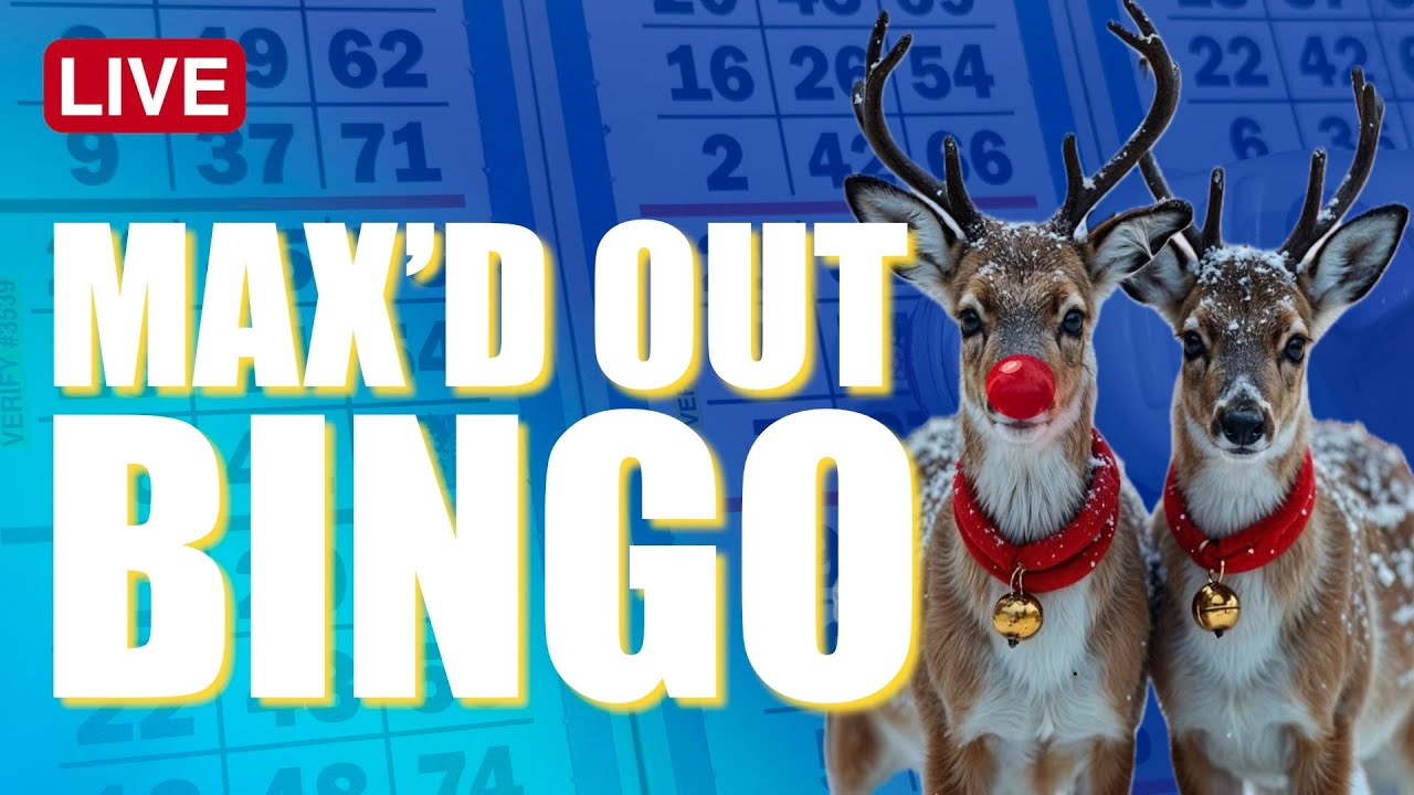 Oh Dear! MEGA MAX’D OUT Holiday Bingo 🦌💙 $2,500 Games + $5K Premiums ...