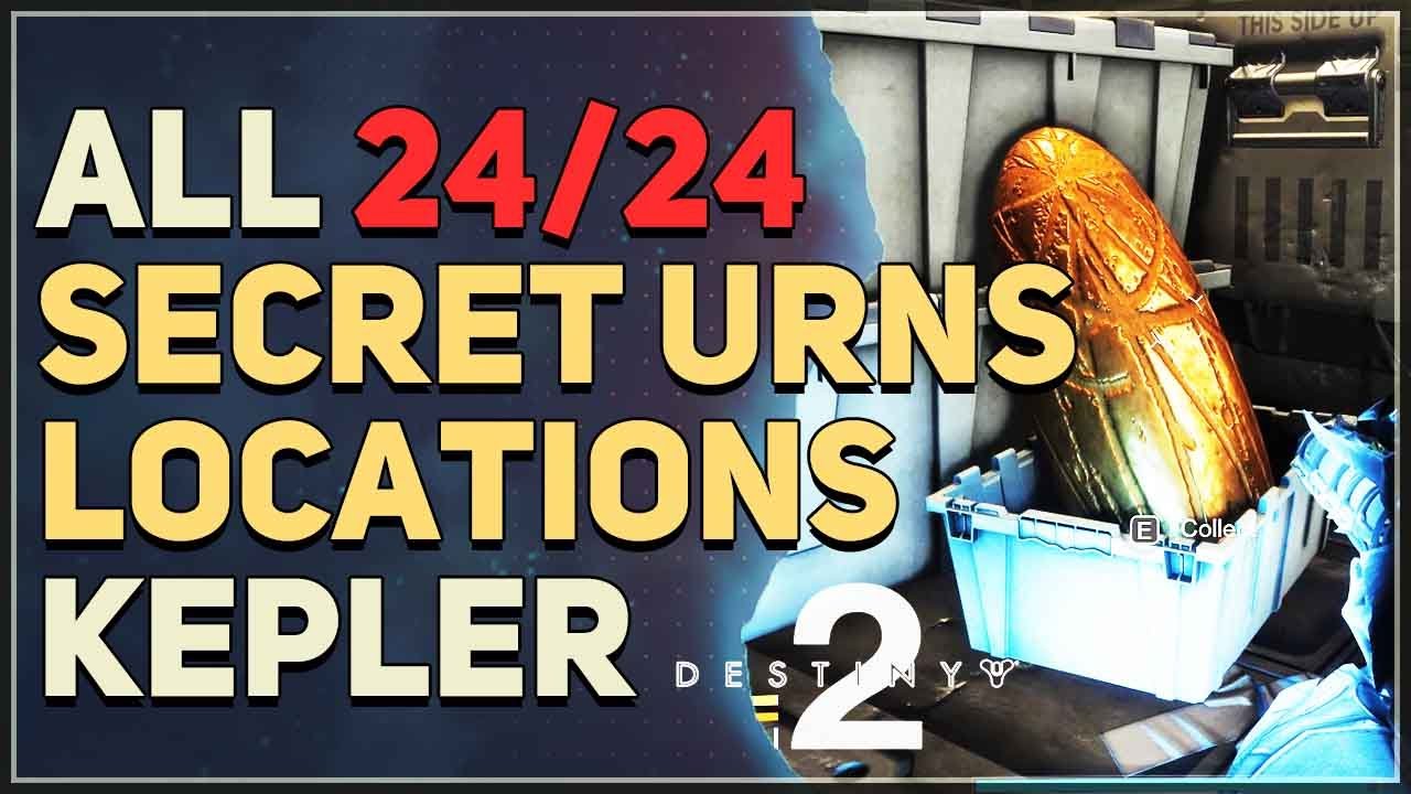All 24 Secret Urns Locations Destiny 2 Kepler - YouTube