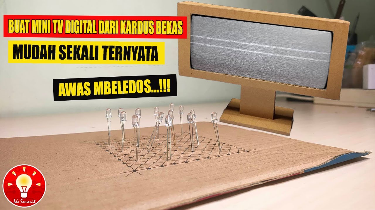Mantap!! Buat Mini TV Digital Dari Kardus Bekas, Hasilnya Mantap Sekali ...